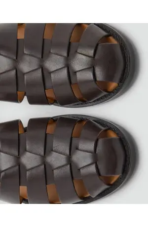 Mango Leather Fisherman Sandal