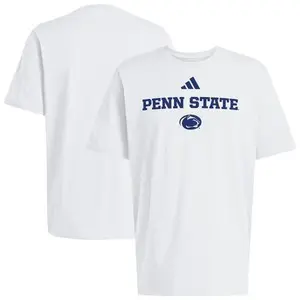 Adidas Penn State Nittany Lions Wordmark Cotton T-shirt - White
