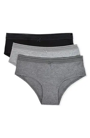 ETAM Jack 3-pack Lace Trim Shorty Briefs - Multicolor