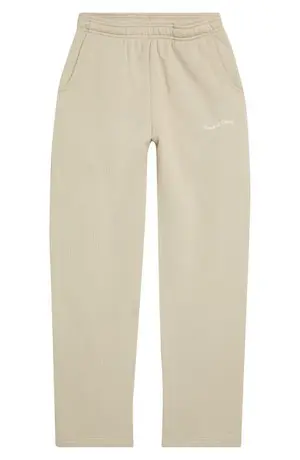 MUSEUM OF PEACE & QUIET Stencil Cotton Fleece Sweatpants - Taupe
