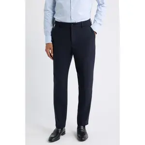 BOSS Perin Flat Front Trousers - Dark Blue