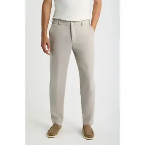 BOSS Perin Flat Front Trousers - Light Beige