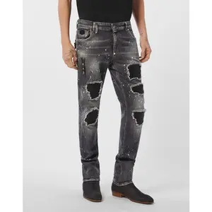 Philipp Plein Rock Star Fit Jeans With Embellishments - Moscow