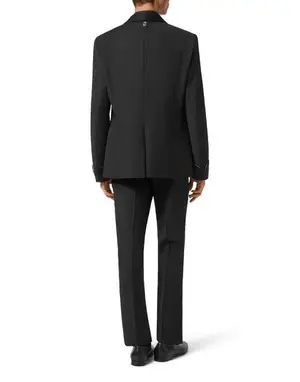 BILLIONAIRE Wool And Satin Regular Fit Tuxedo Blazer