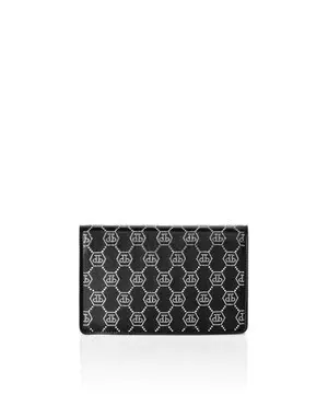 Philipp Plein Hexagon Bag Monogram Strass Monogram Strass - Black