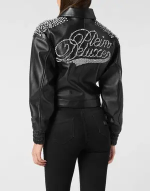 Philipp Plein Boxy Cargo Bomber Plein Deluxe Signature