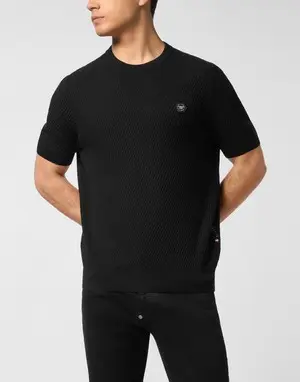 Philipp Plein Pullover Round Neck Ss - Black