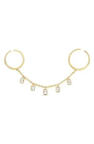 SHYMI Marquise Two-finger Adjustable Ring - Gold/rectangle Shape