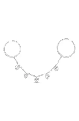 SHYMI Marquise Two-finger Adjustable Ring - Silver/heart Shape