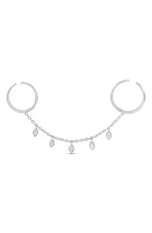 SHYMI Marquise Two-finger Adjustable Ring - Silver/oval Shape