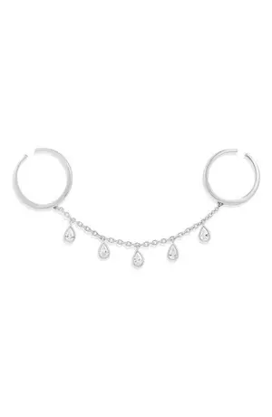 SHYMI Marquise Two-finger Adjustable Ring - Silver/pear Shape