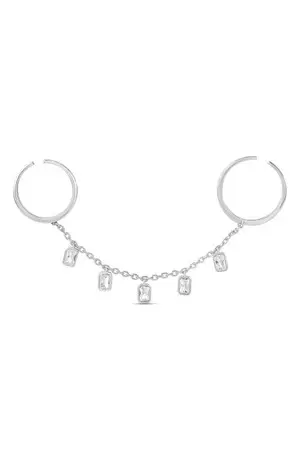 SHYMI Marquise Two-finger Adjustable Ring - Silver/rectangle Shape