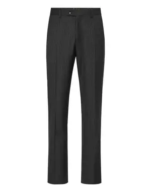 BILLIONAIRE Gessato Classic Trousers Joy Fit - Black