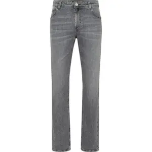 BILLIONAIRE 5 Pockets Super Straight Cut Jeans - Grey