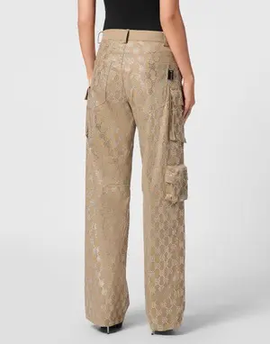 Philipp Plein Long Trousers Cargo Fit Monogram