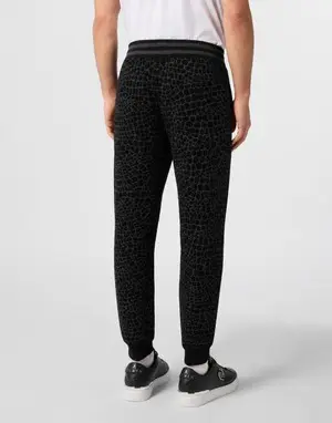 Philipp Plein Wool Cashmere Joggers Cocco - Black