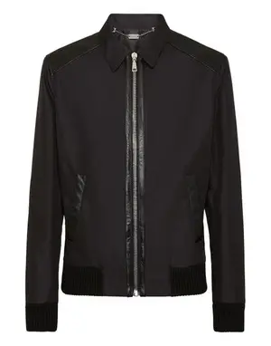 BILLIONAIRE Bomber Shirt Collar