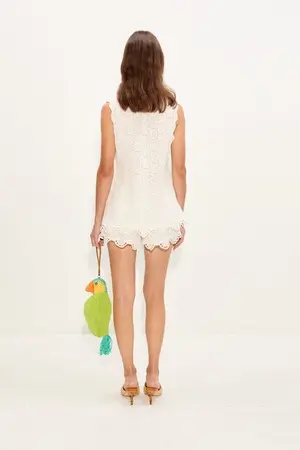 SIMONMILLER Delilah Eyelet Tie Top