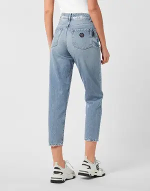 Philipp Plein Mom Fit Jeans Hexagon
