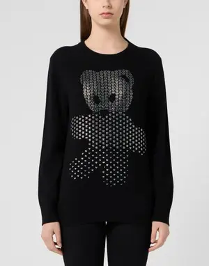 Philipp Plein Wool Cashmere Pullover Teddy