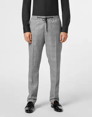Philipp Plein Wool Jogging Trousers - Black