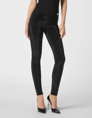 Philipp Plein Leggings Mix Strass