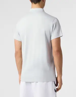 PLEIN SPORT Pique Polo T-shirt Scratch