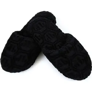 Philipp Plein Puffy Slippers Hexagon Unisex Black