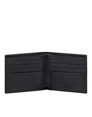 Philipp Plein Leather French Wallet Cocco