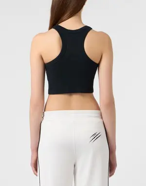 PLEIN SPORT Ribbed Tank Top