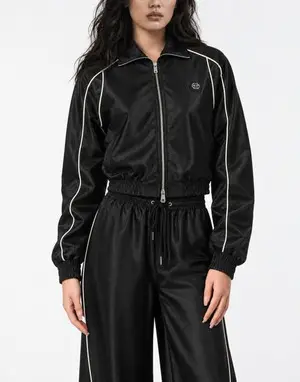 Philipp Plein Laminated Track Jacket - Black
