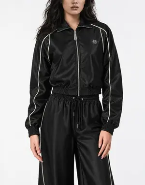 Philipp Plein Laminated Track Jacket - Black