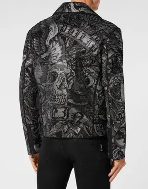 Philipp Plein Leather Jacket Tattoo