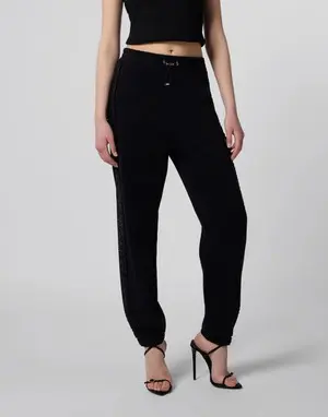 Philipp Plein Joggers Strass Band - Black