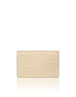 Philipp Plein Hexagon Bag Cocco Crystal - Beige