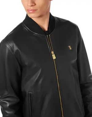 BILLIONAIRE Basic Leather Bomber