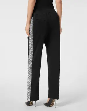 Philipp Plein Jersey Jogging Pants Crystal