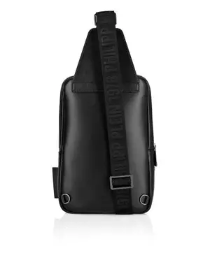 Philipp Plein Nappa Cross Body Bag Embossed Monogram