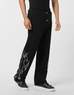 Philipp Plein Tracksuit Trousers Texas Studs - Black
