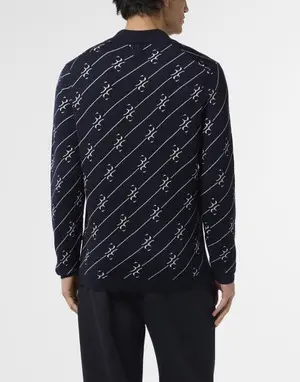 BILLIONAIRE Polo Longsleeve All-over Bb