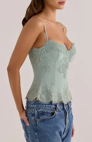 House Of Cb Soraya Embellished Georgette Top
