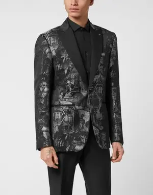 Philipp Plein Blazer Lord Fit Skull - Black