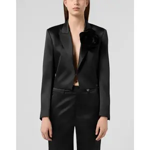 Philipp Plein Satin Bolero Flower