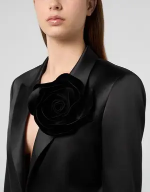 Philipp Plein Satin Bolero Flower