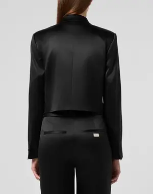 Philipp Plein Satin Bolero Flower