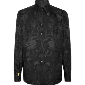 BILLIONAIRE Silk Cut Shirt Baroque - Black