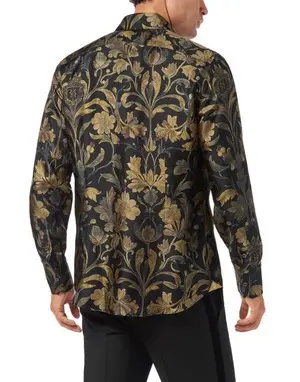 BILLIONAIRE Silk Cut Shirt Baroque - Gold
