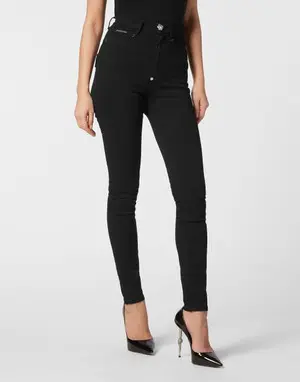 Philipp Plein Super High Waist Jegging Skull