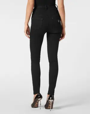 Philipp Plein Super High Waist Jegging Skull