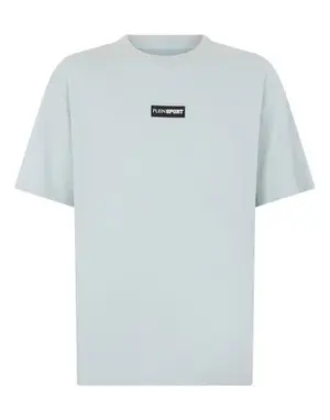 PLEIN SPORT Slub Cotton T-shirt Scratch